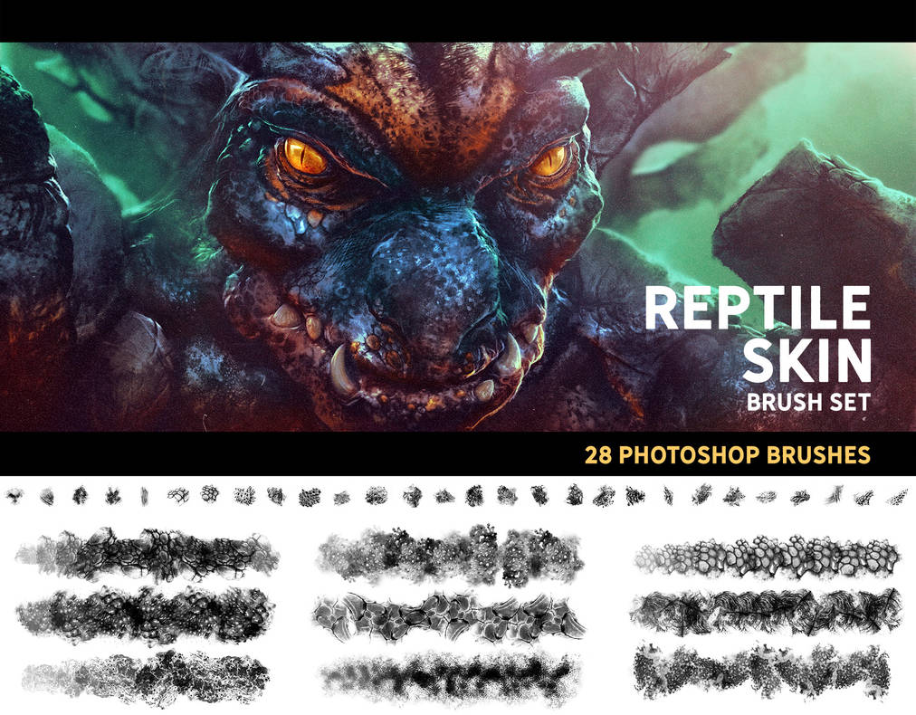 Reptile Skin Brush set for Photoshop by ZsoltKosa on DeviantArt