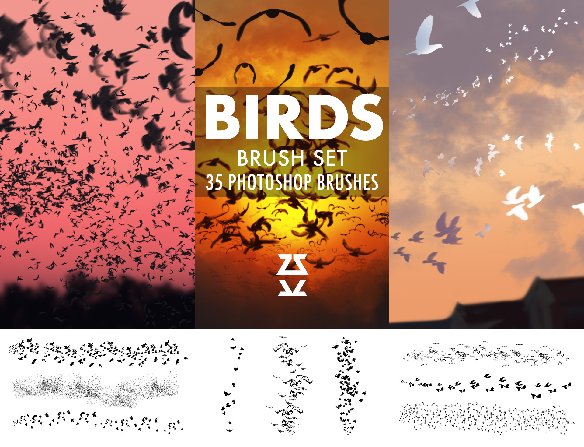 Birds Brush Set By Zsoltkosa On Deviantart