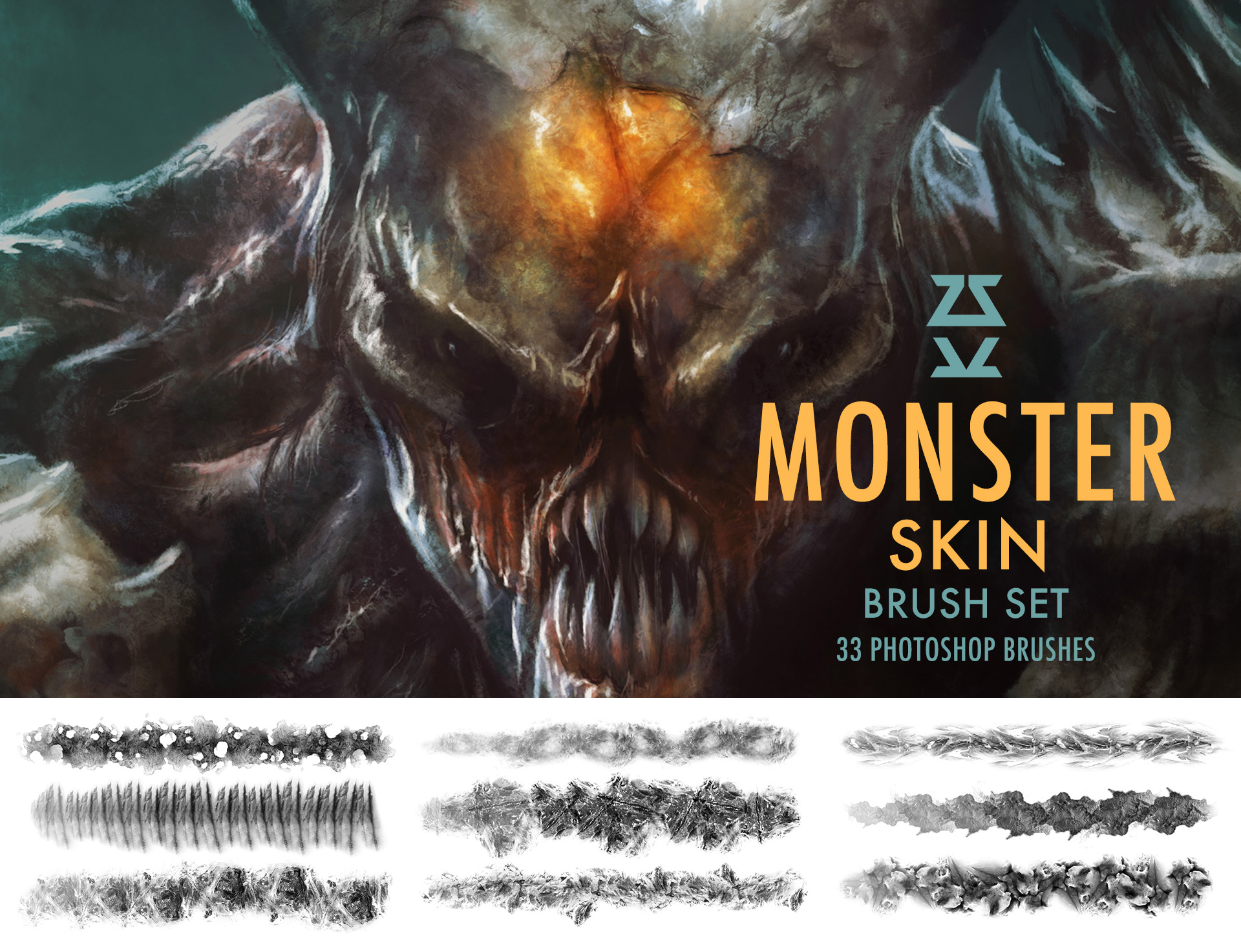 Monster Skin Brush Set by ZsoltKosa on DeviantArt