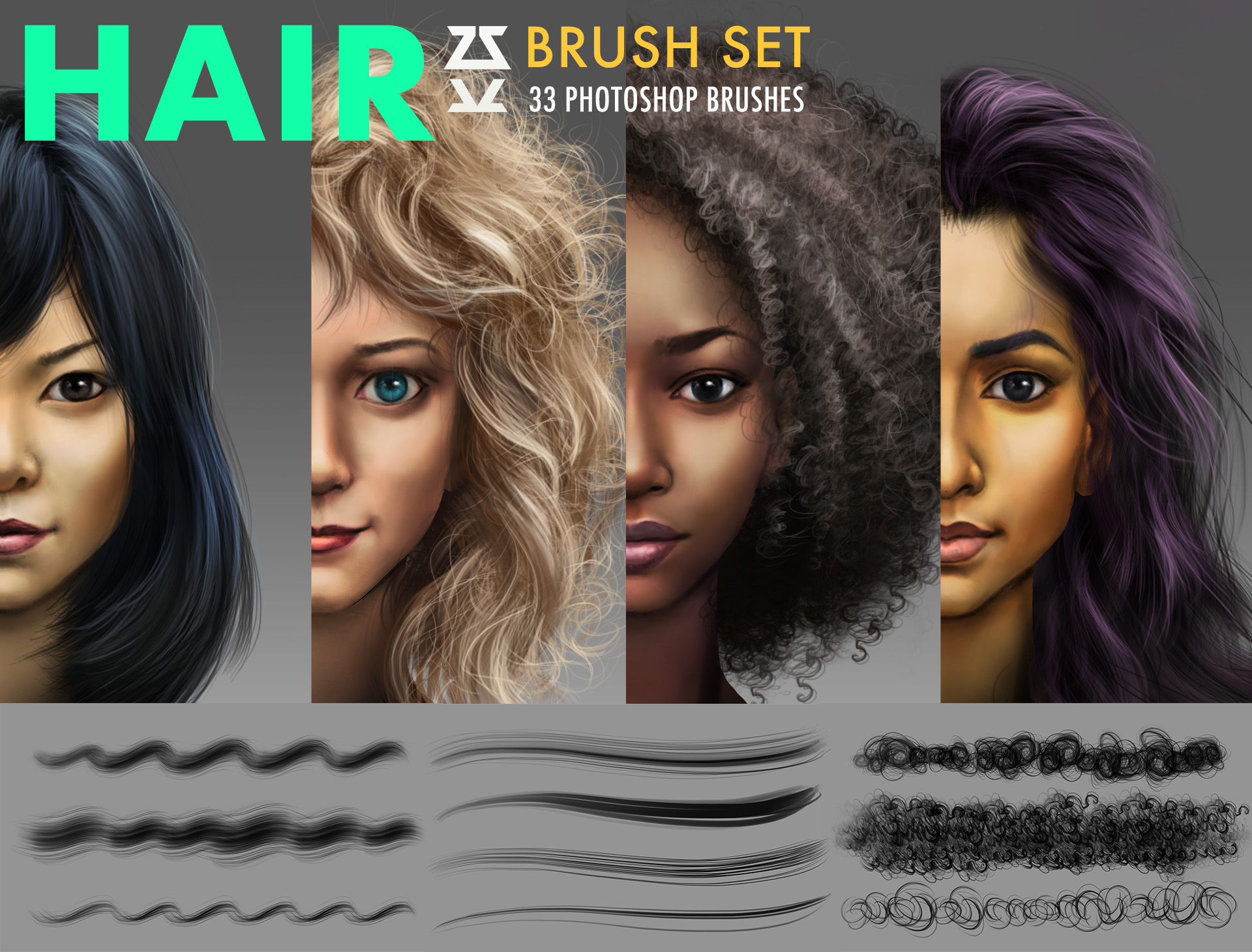 Hair Brush Set by ZsoltKosa on DeviantArt