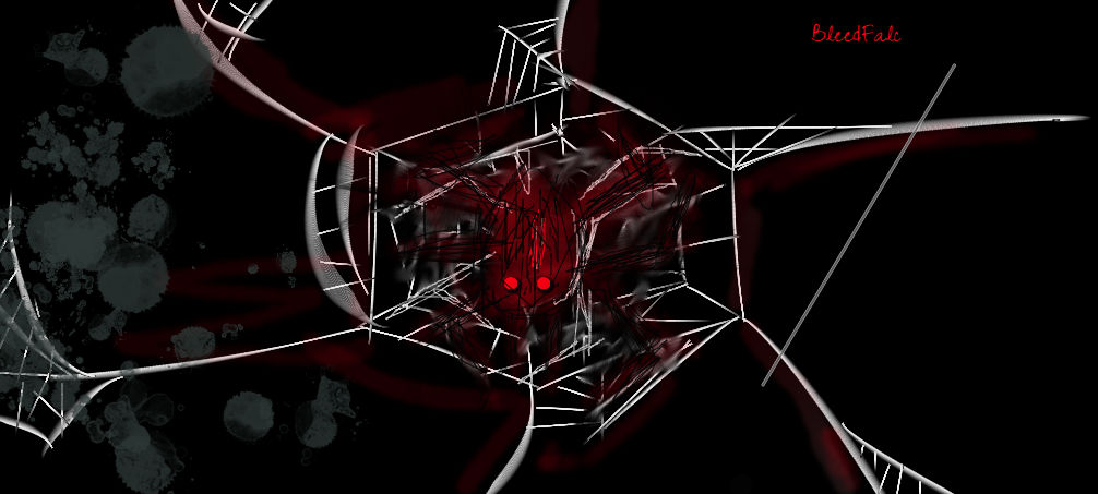 Spider in a Web by BleedingFalcon on DeviantArt