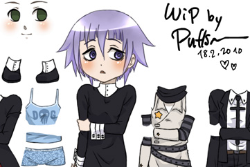 Crona dress up -flash test- by Puffsan on DeviantArt