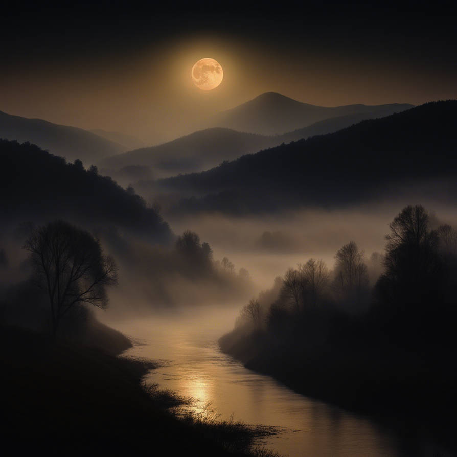 MOONLIT LANDSCAPE by davarg53 on DeviantArt