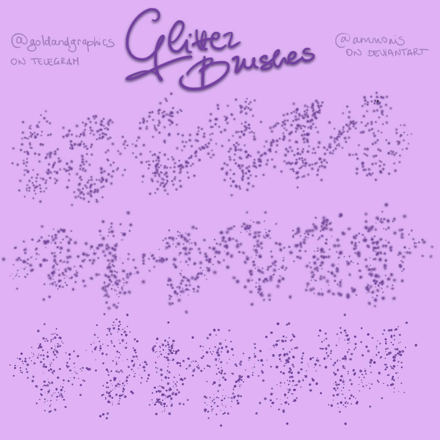 glitter brush | by @ammonis by ammonis on DeviantArt