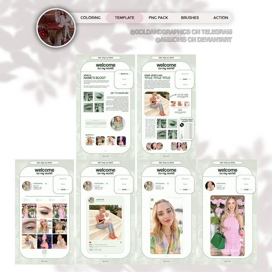instagram story (template-psd) | by @ammonis by ammonis on DeviantArt