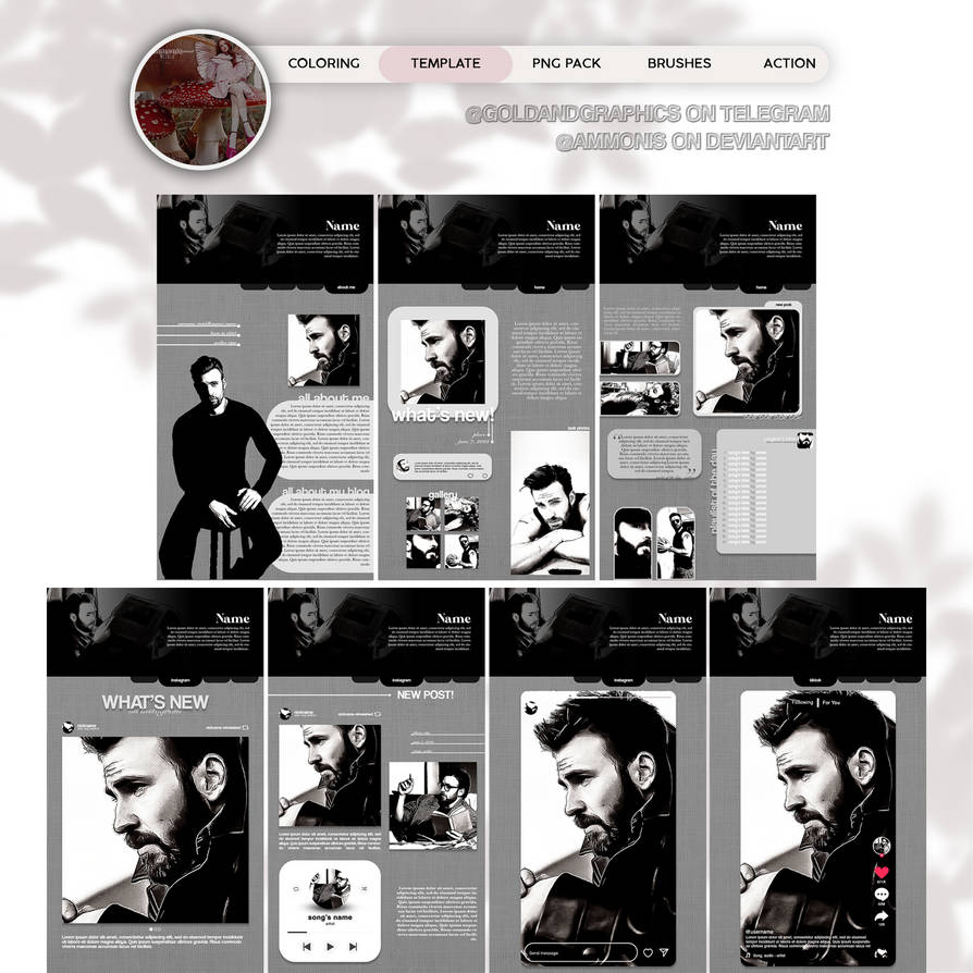 instagram story (template-psd) | by @ammonis by ammonis on DeviantArt