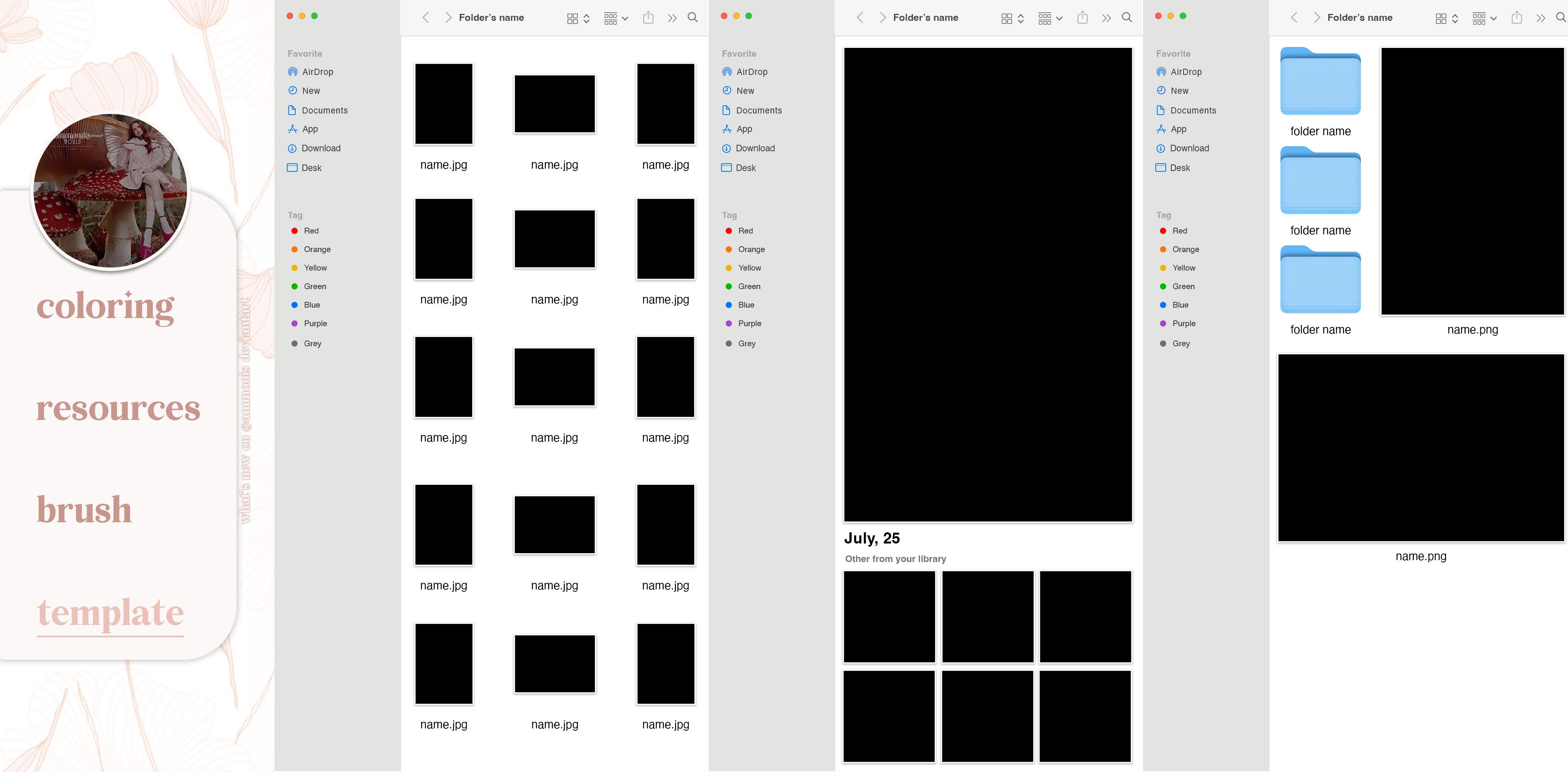 finder mac (template-psd) | by @ammonis by ammonis on DeviantArt