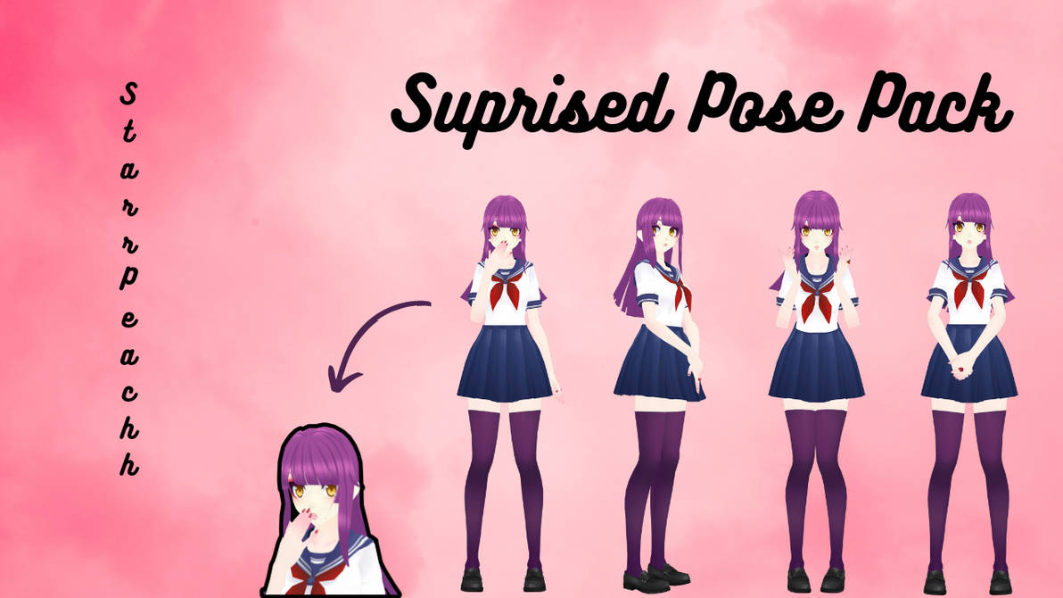 Suprised Pose Pack - StarrPeachh / MMD by StarrPeachh on DeviantArt