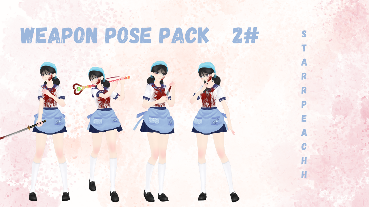 Weapon Pose Pack 2 - StarrPeachh / MMD by StarrPeachh on DeviantArt