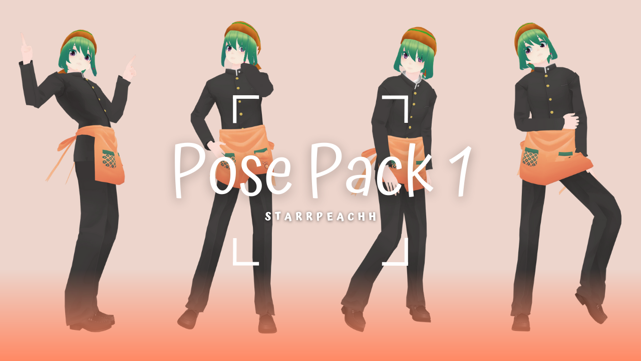 Pose Pack 1 - StarrPeachh / MMD by StarrPeachh on DeviantArt
