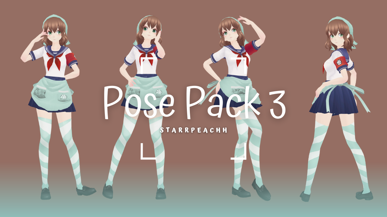 Pose Pack 3 - StarrPeachh / MMD by StarrPeachh on DeviantArt