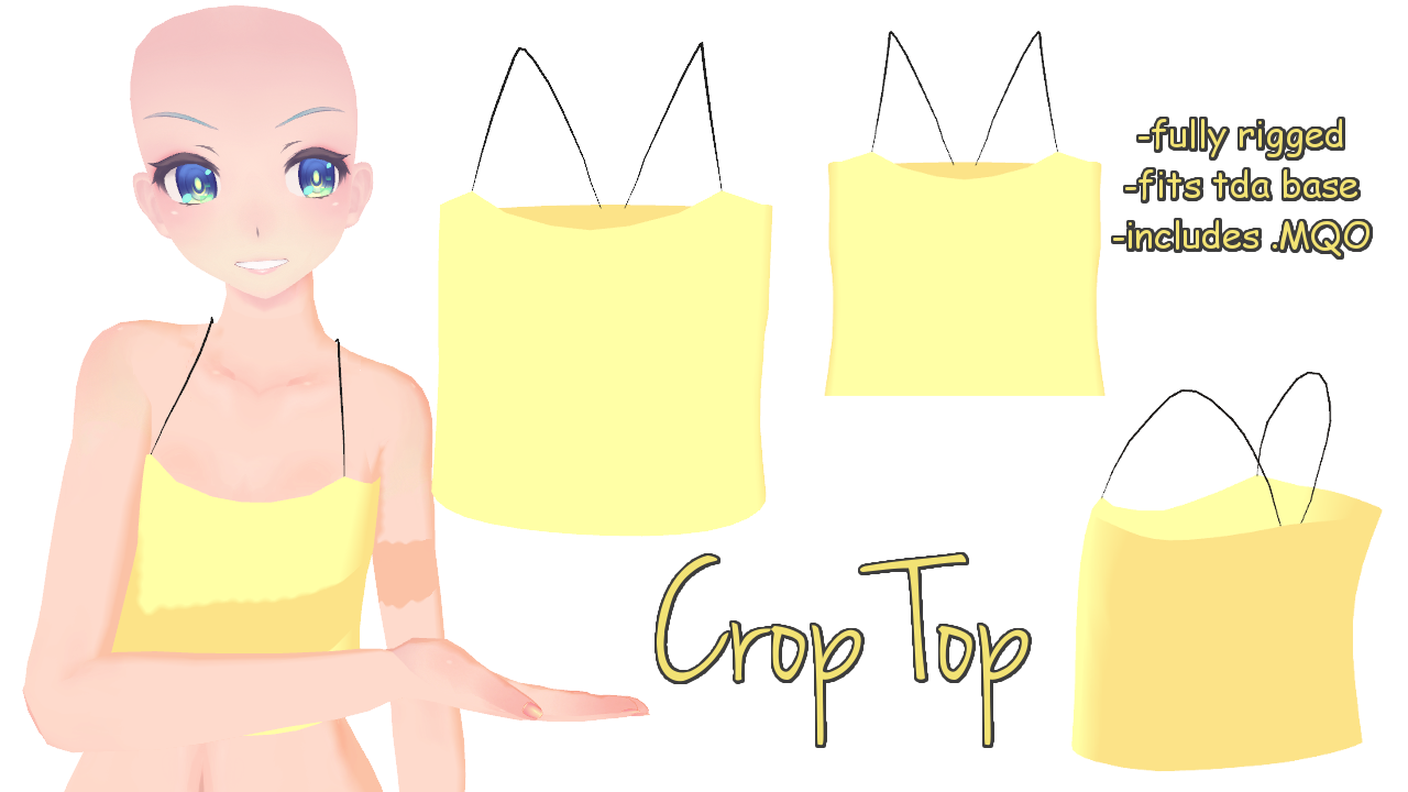 [MMD DL] Crop Top by burning-rosary on DeviantArt