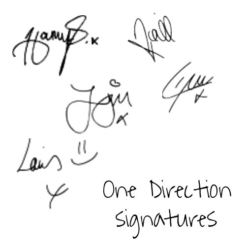 1D signature brushes by givemeachance on DeviantArt