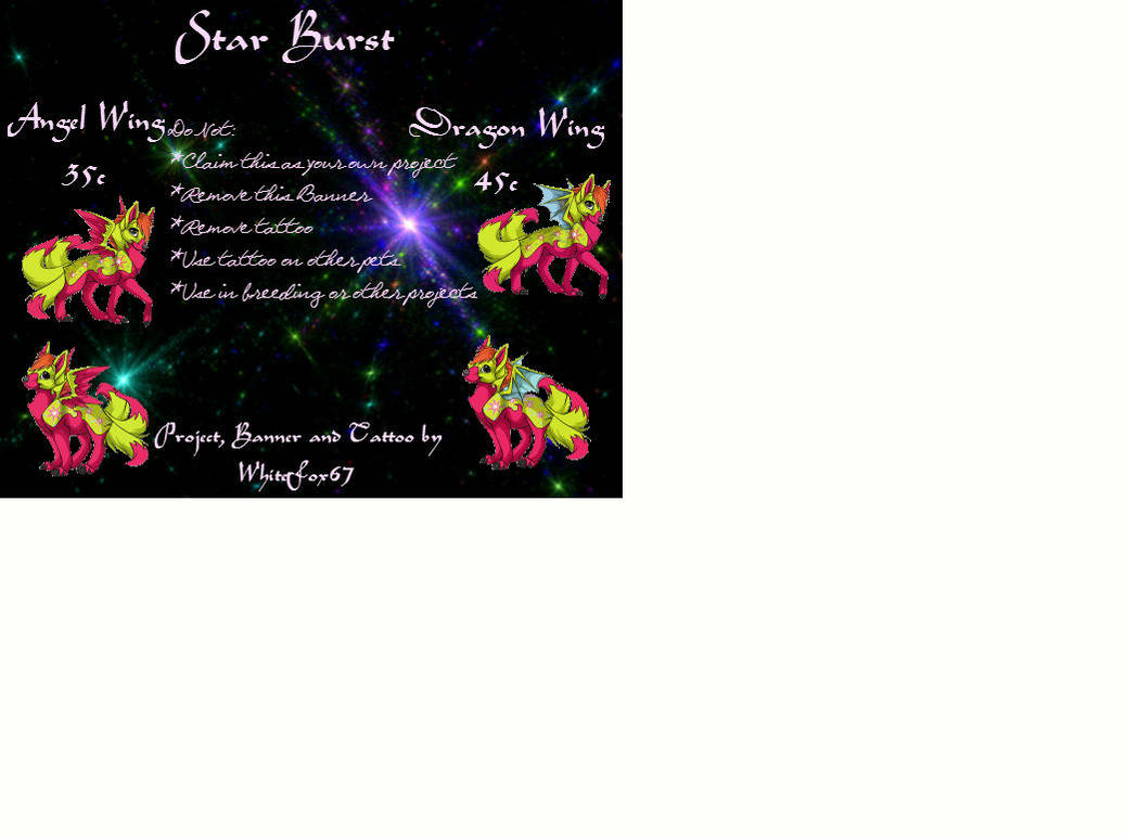 Star Burst Banner by whitefox67 on DeviantArt