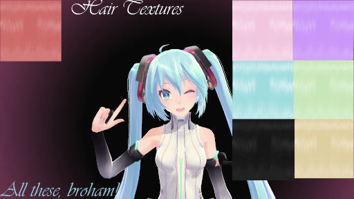 Hair texture pack by XxVocaloidsrule on DeviantArt