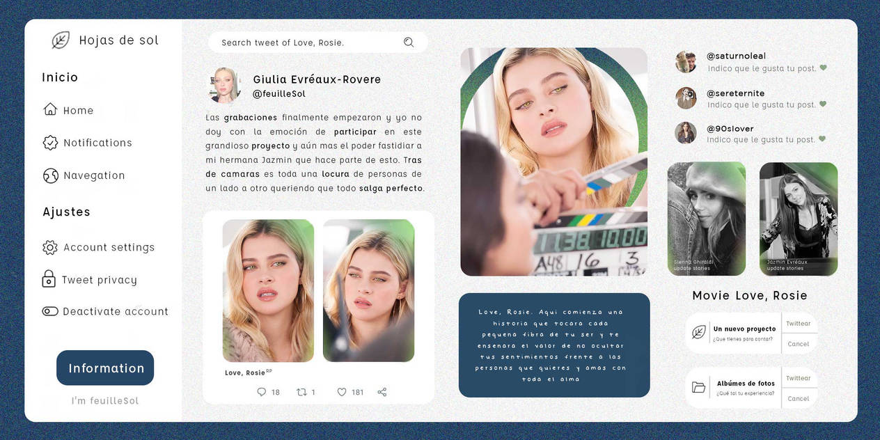 Template Web byGiuliableu by Giusighnioret on DeviantArt