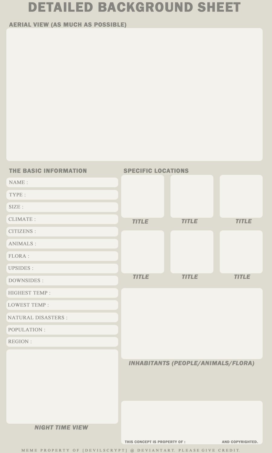 Detailed Background Sheet by DevilsCrypt on DeviantArt
