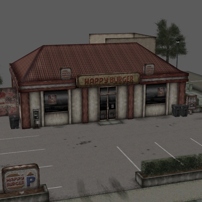 [Silent Hill 2] Happy Burger Building by shprops4xnalara on DeviantArt