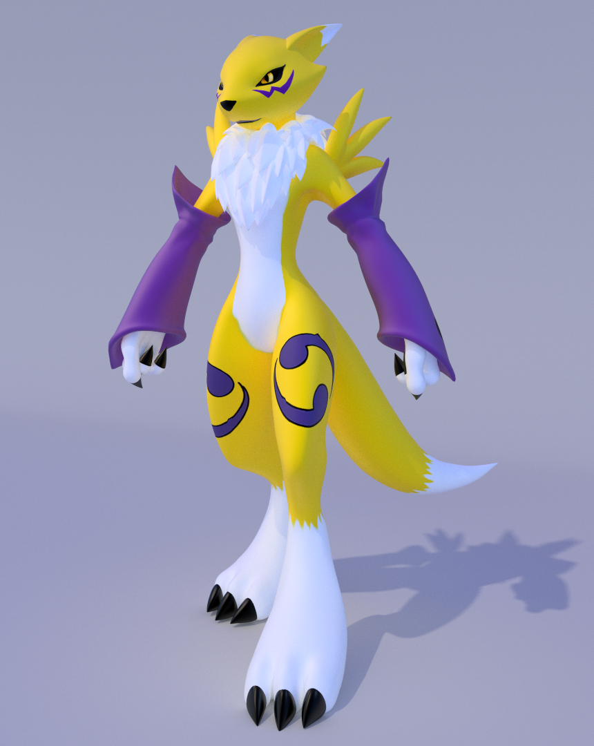 Renamon V.2 Blender Download by Mikiel2171 on DeviantArt