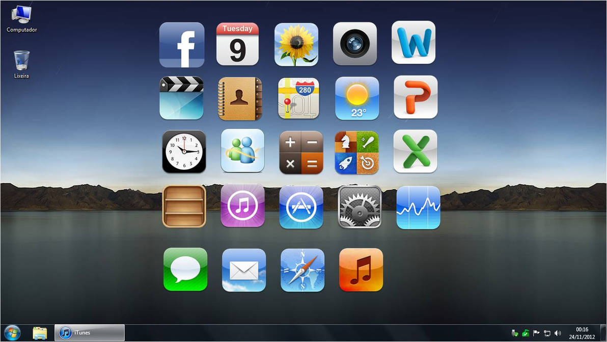 Gadgets iOS para Windows SideBar by jefter91 on DeviantArt