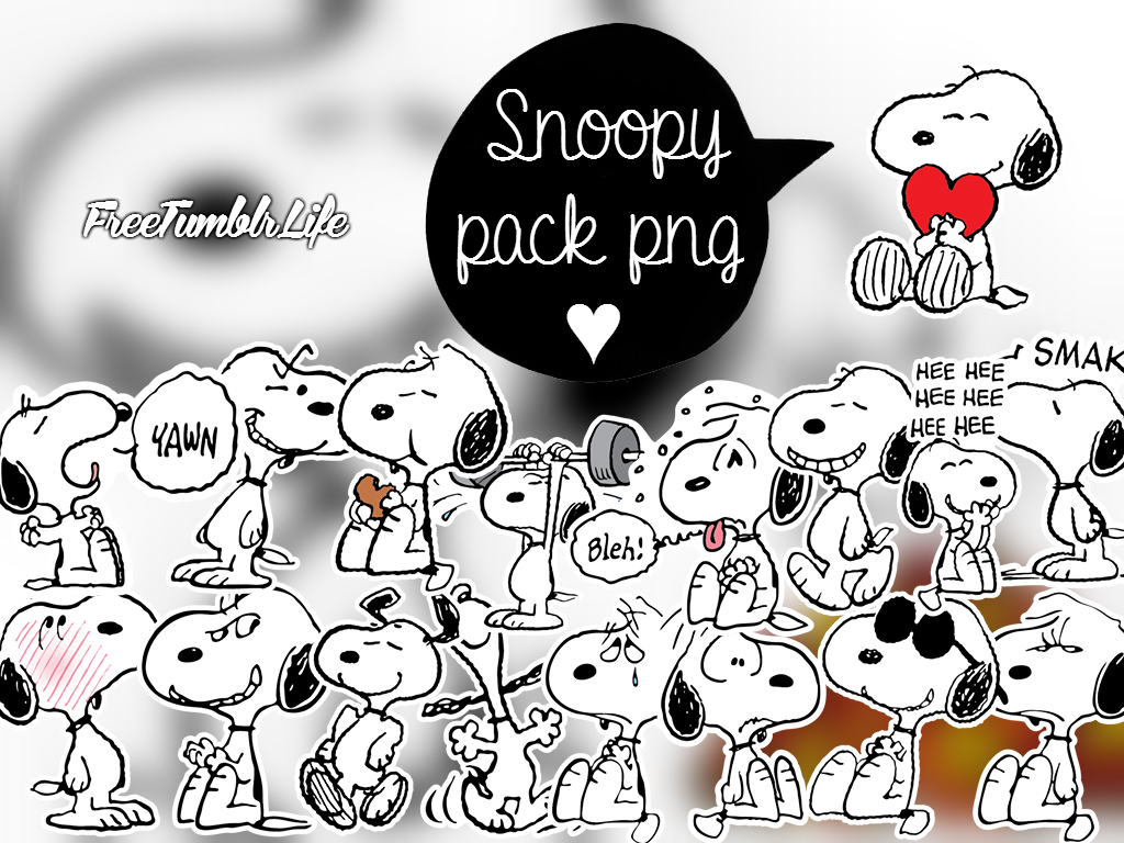 Snoopy pngs by FreeTumblrLife on DeviantArt