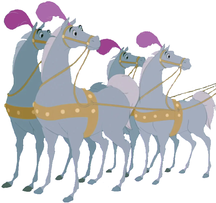 Cinderella Carriage Horses Vector 3 (version 2) by natebrony2001 on ...