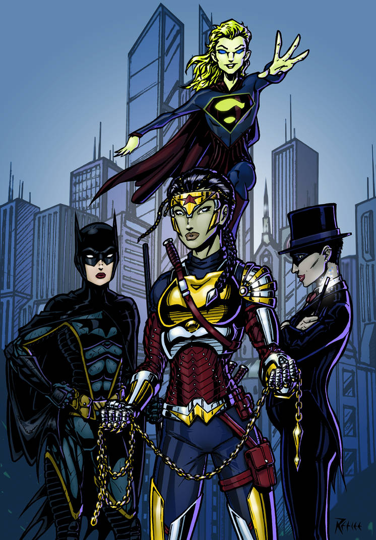 Get Real: The Women of DC Comics Color by ReeceFriesen on DeviantArt
