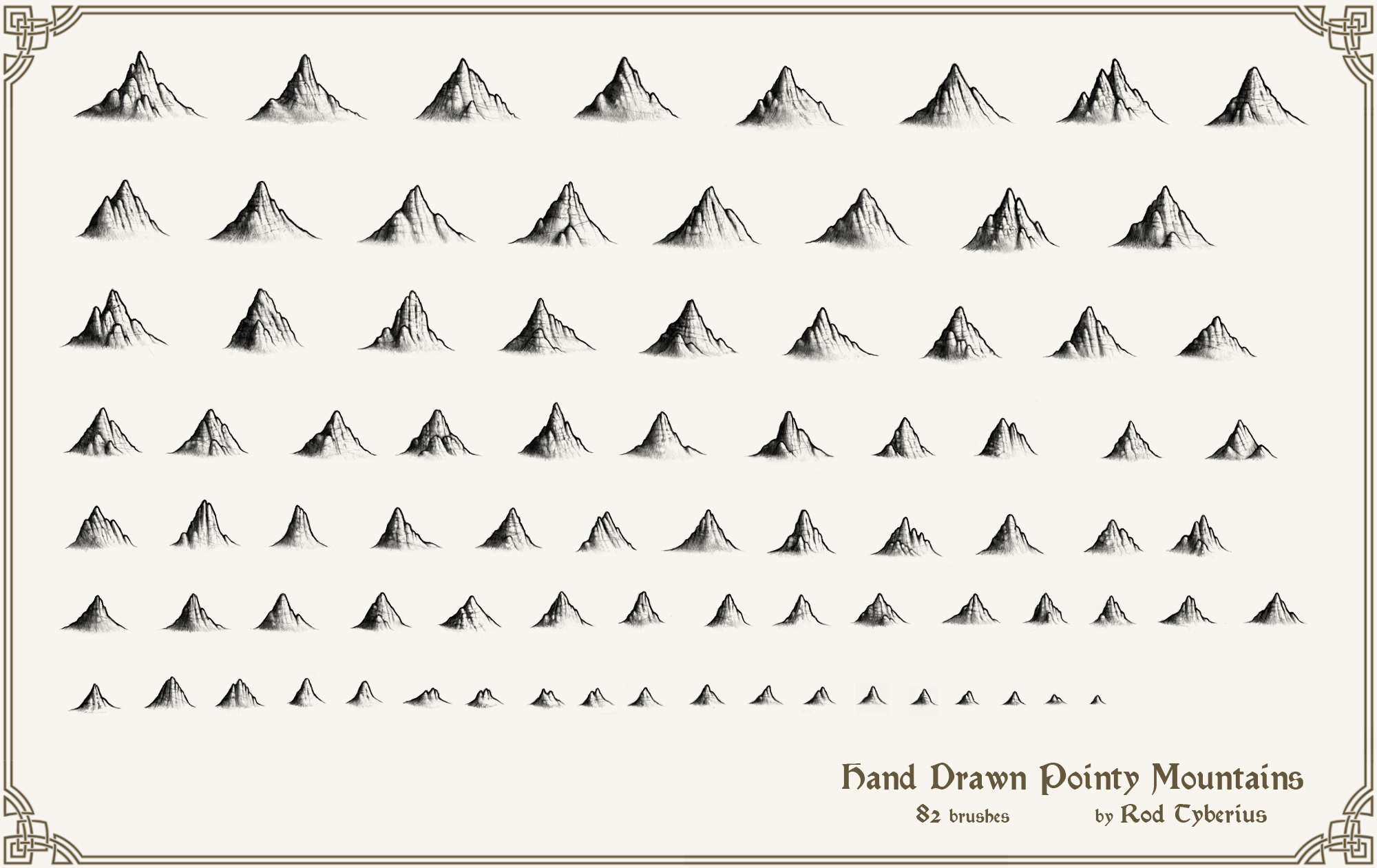 82 Pointy Mountain Brushes by RodTyberius by RodTyberius on DeviantArt