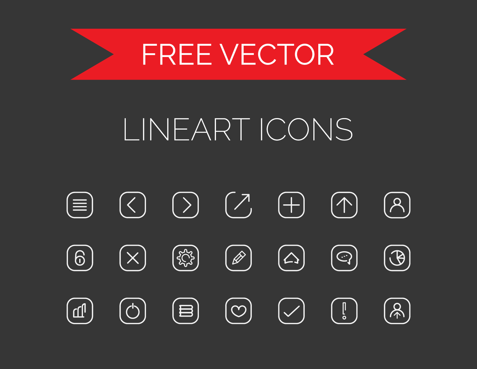 Lineart Icons by graphicplug on DeviantArt