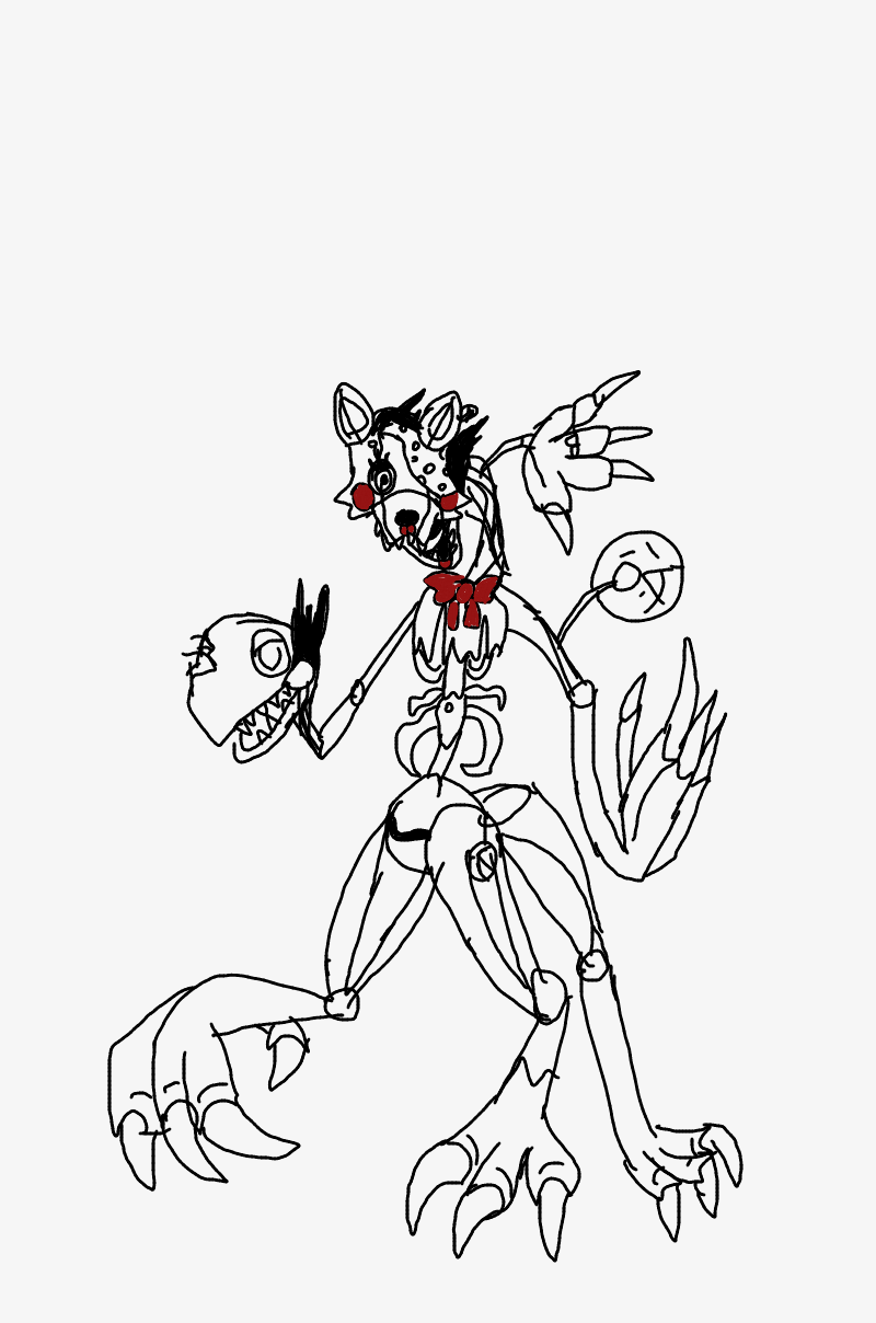 Drawkill glamrock mangle by TanyaTheSiren on DeviantArt