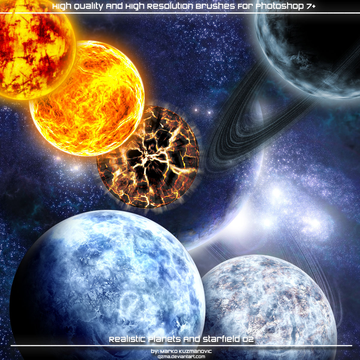 Realistic Planets+Starfield 02 by Qzma on DeviantArt