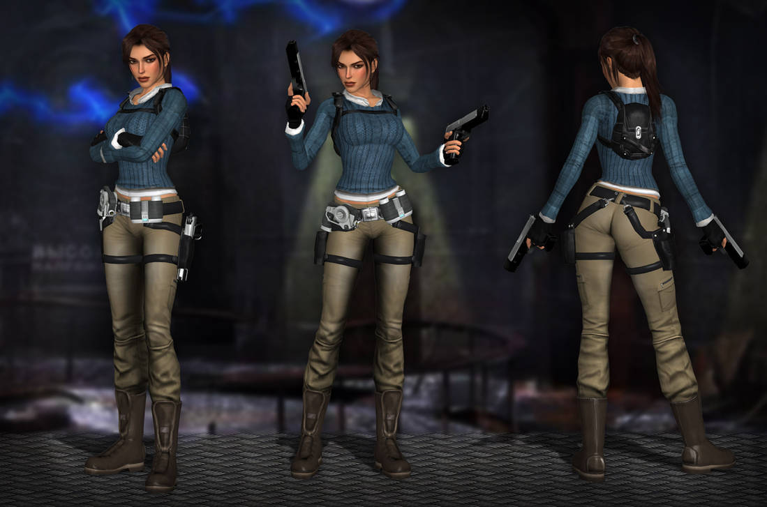 Lara Croft TRL - Winter (no jacket) by Larreks on DeviantArt