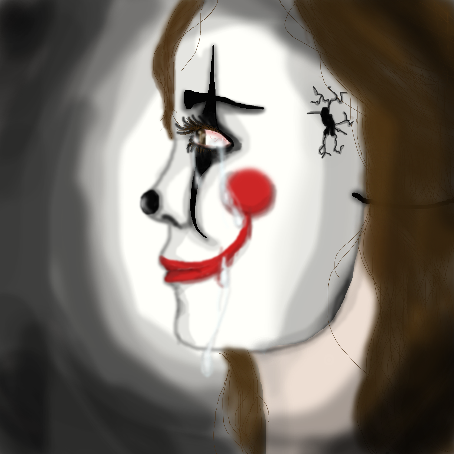 what lies beneath the cracked mask? by CareTastic on DeviantArt