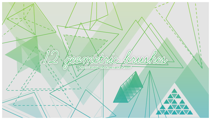 12 Geometric Brushes by acidmii-stock on DeviantArt