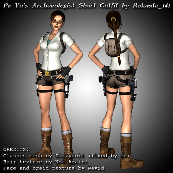 Archaeologist Short Outfit mod by HailSatana on DeviantArt