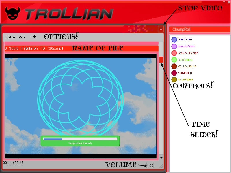 Trollian (from Homestuck) VLC Skin by YaruKatsaros on DeviantArt