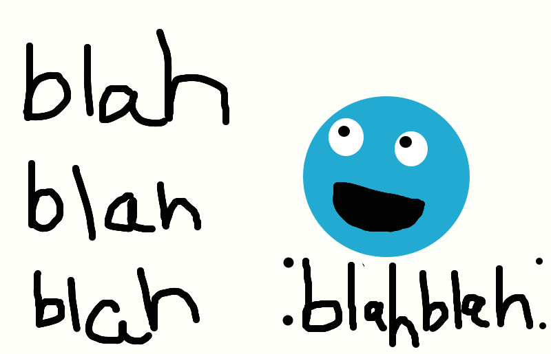 Blah blah emoticon by lecsus on DeviantArt