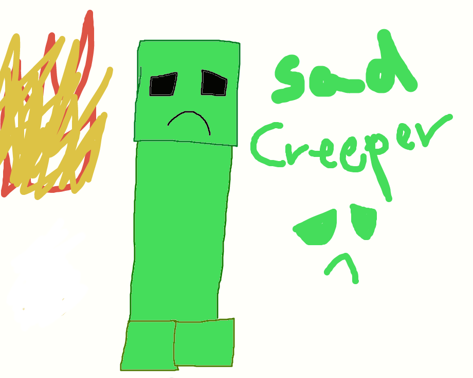 Sad Creeper by Kory226 on DeviantArt