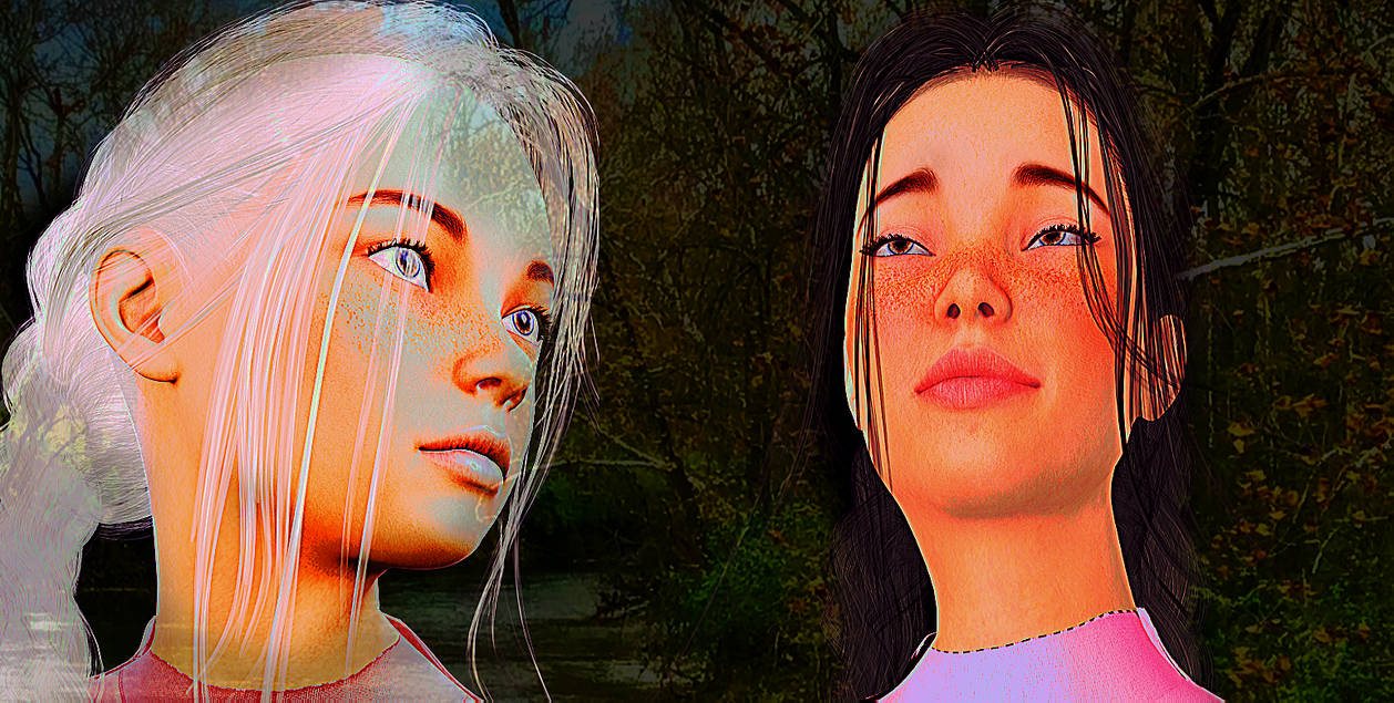 2-girls by holman123 on DeviantArt