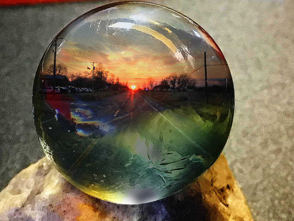 GLASSBALL-SUNSET-ON THE ROAD by holman123 on DeviantArt