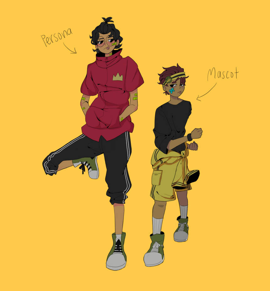 Persona and mascot by Butterparty69 on DeviantArt