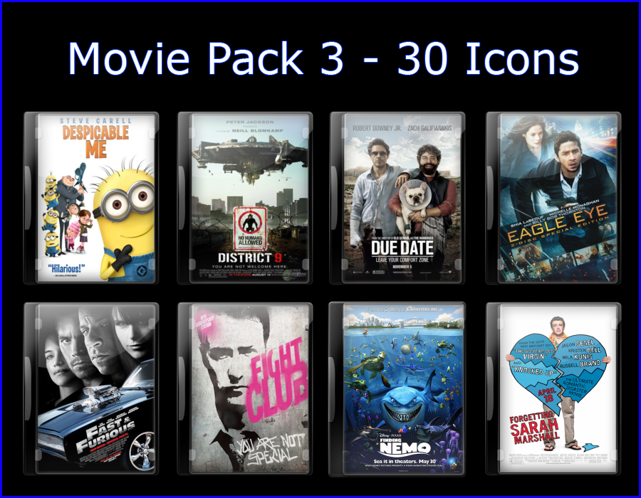 Movie Pack 3 - 30 Icons by jake2456 on DeviantArt