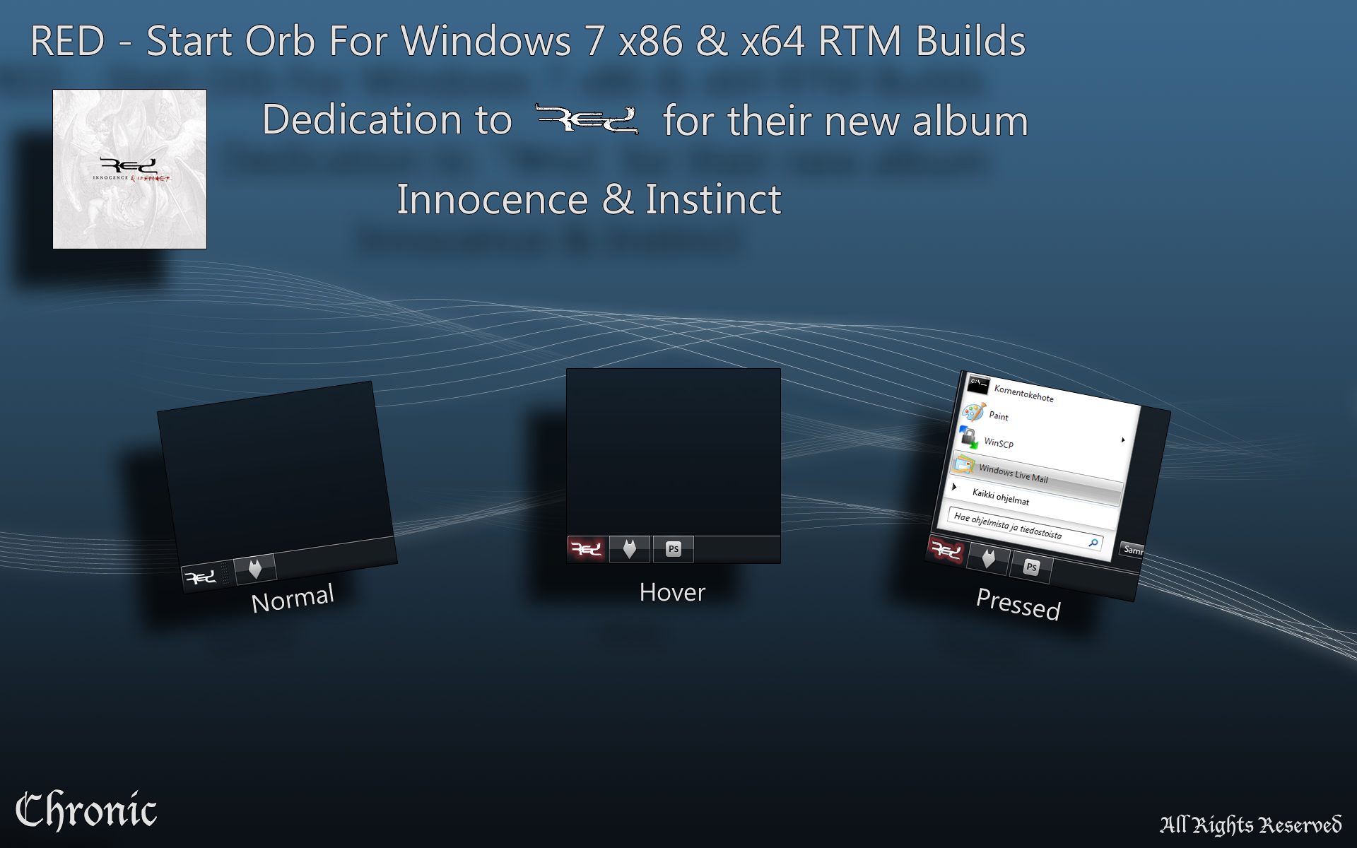 RED - Start Orb by Chronic-Win7-Mods on DeviantArt