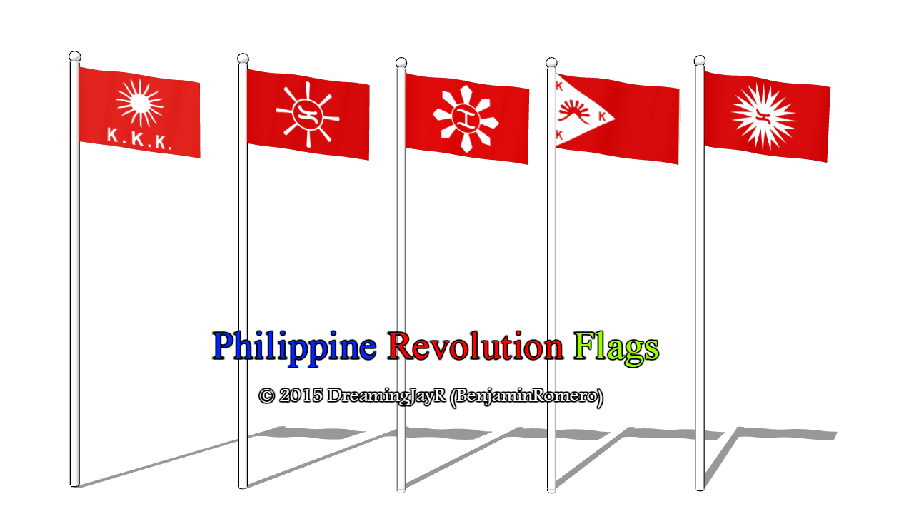 [MMD DL] Philippine Revolution Flags by BenjaminRomero on DeviantArt