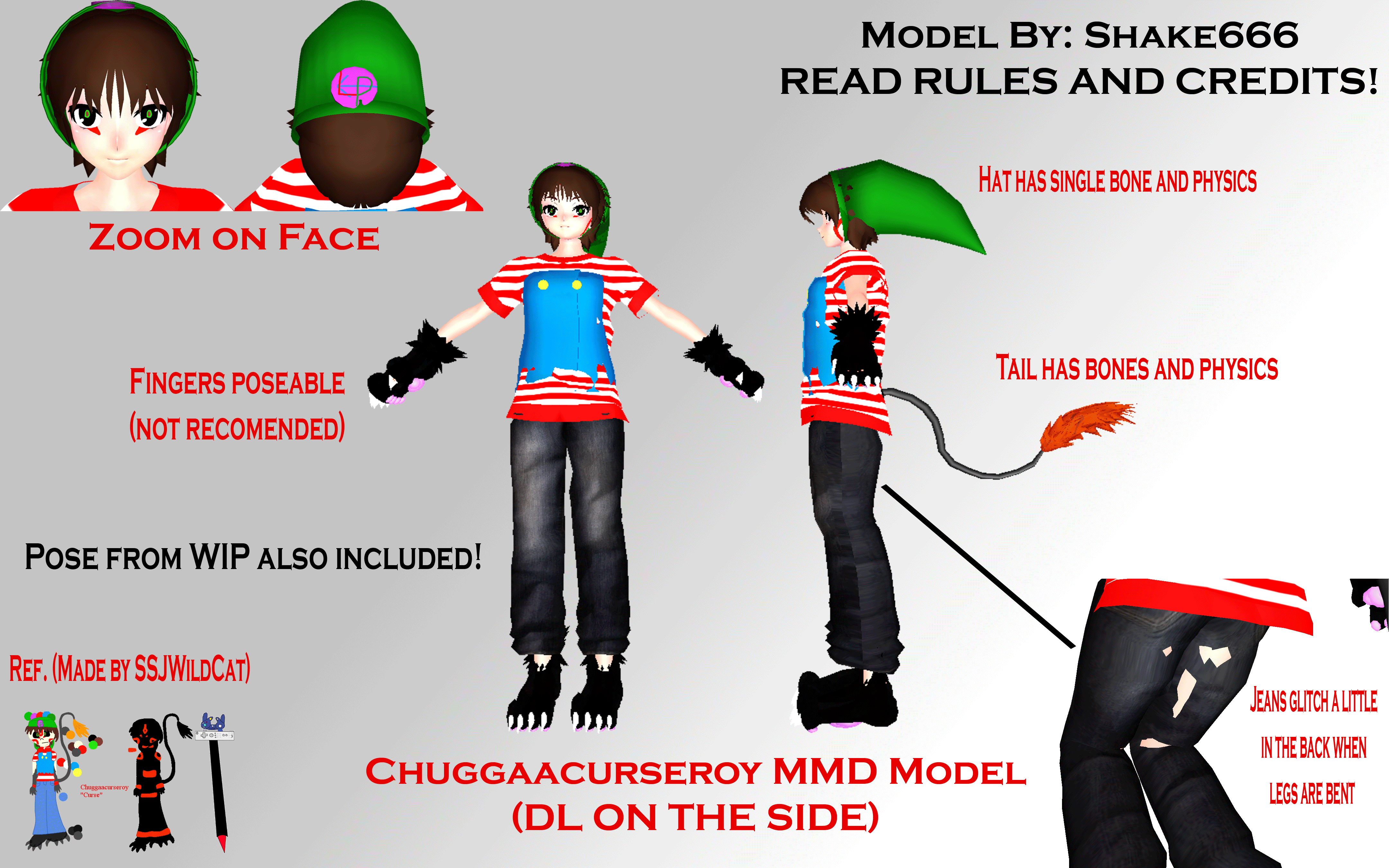.:Chuggaacurseroy MMD Model DL:. by Miaou-ML on DeviantArt