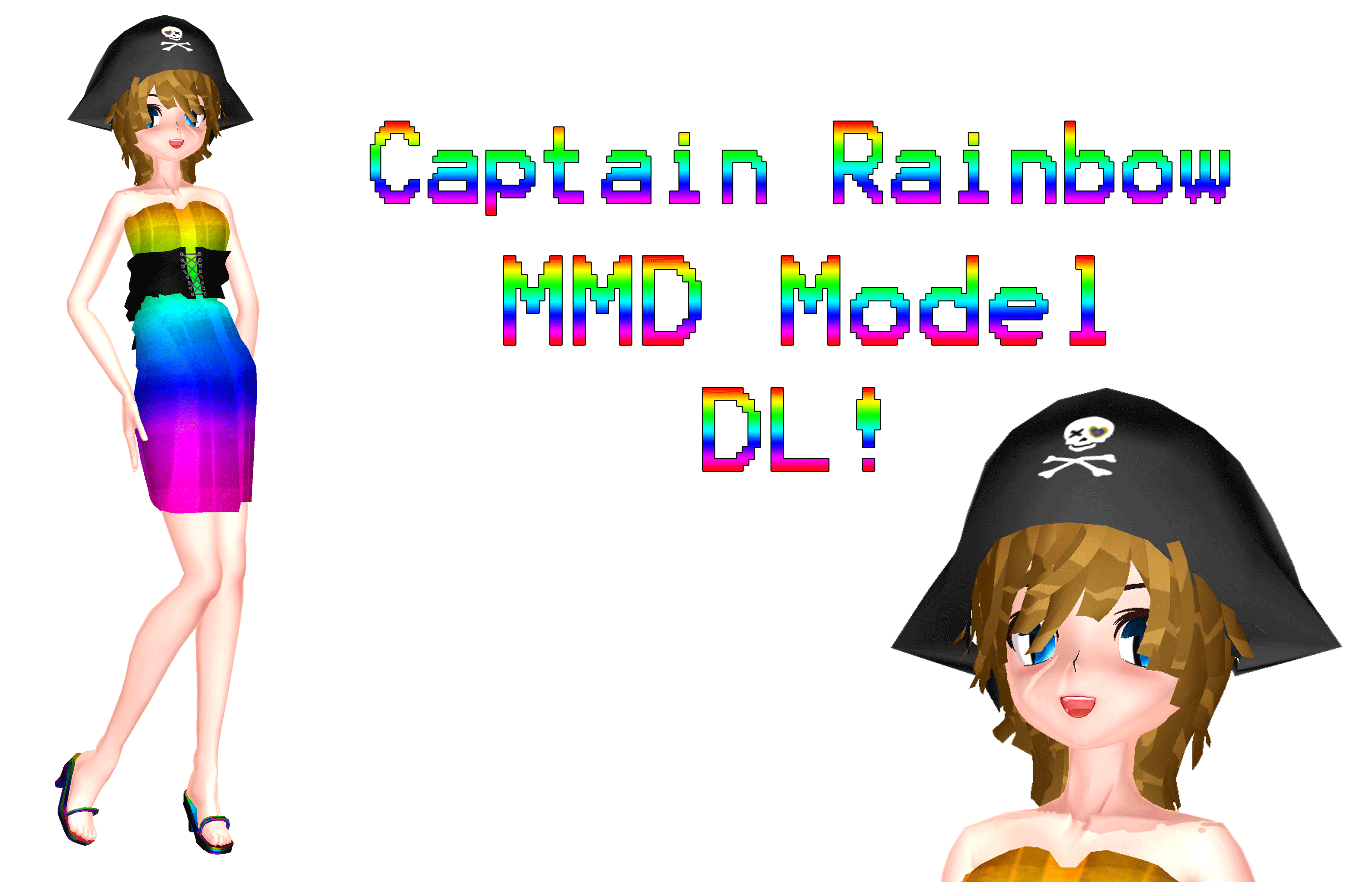 MMD NEWCOMER: Captain Rainbow Model DL! by Miaou-ML on DeviantArt