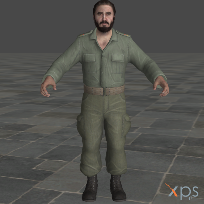 CoD Black Ops Casual Castro for XPS/XNALara by SaltPowered on DeviantArt