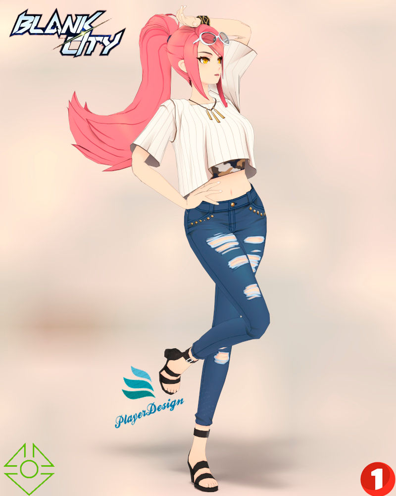 Yina-02 Costume (Blank City) by PlayerDesign on DeviantArt