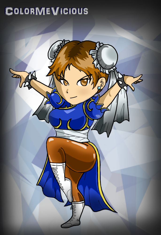 Chibi Chun Li by ColorMeVicious on DeviantArt