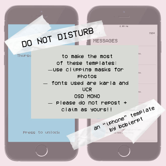 DO NOT DISTURB - an 'iphone' template by BCBIERPT by lunasrpt on DeviantArt